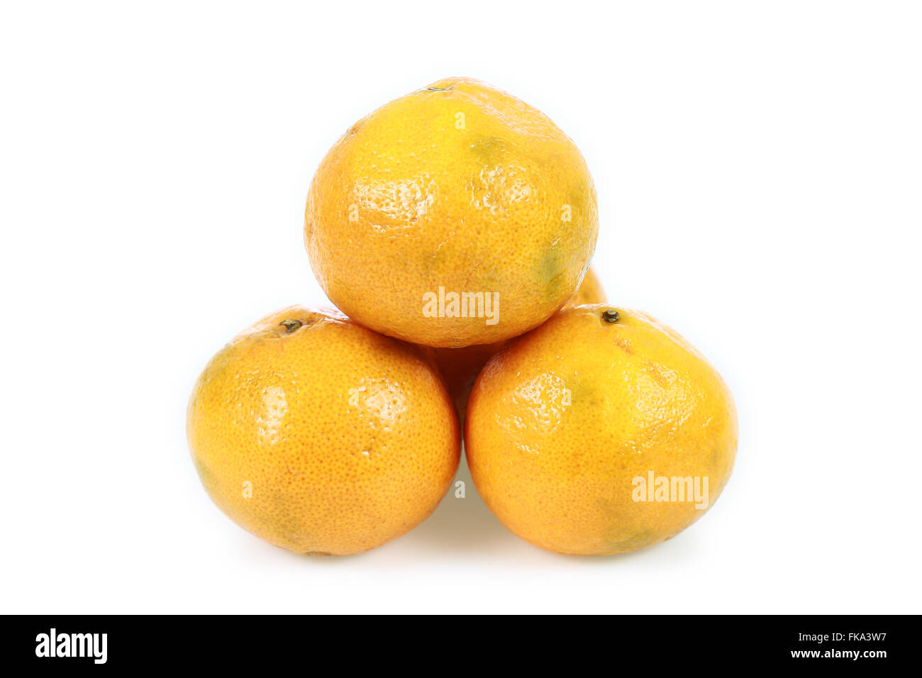 It is Stack of orange isolated on white Stock Photo - Alamy