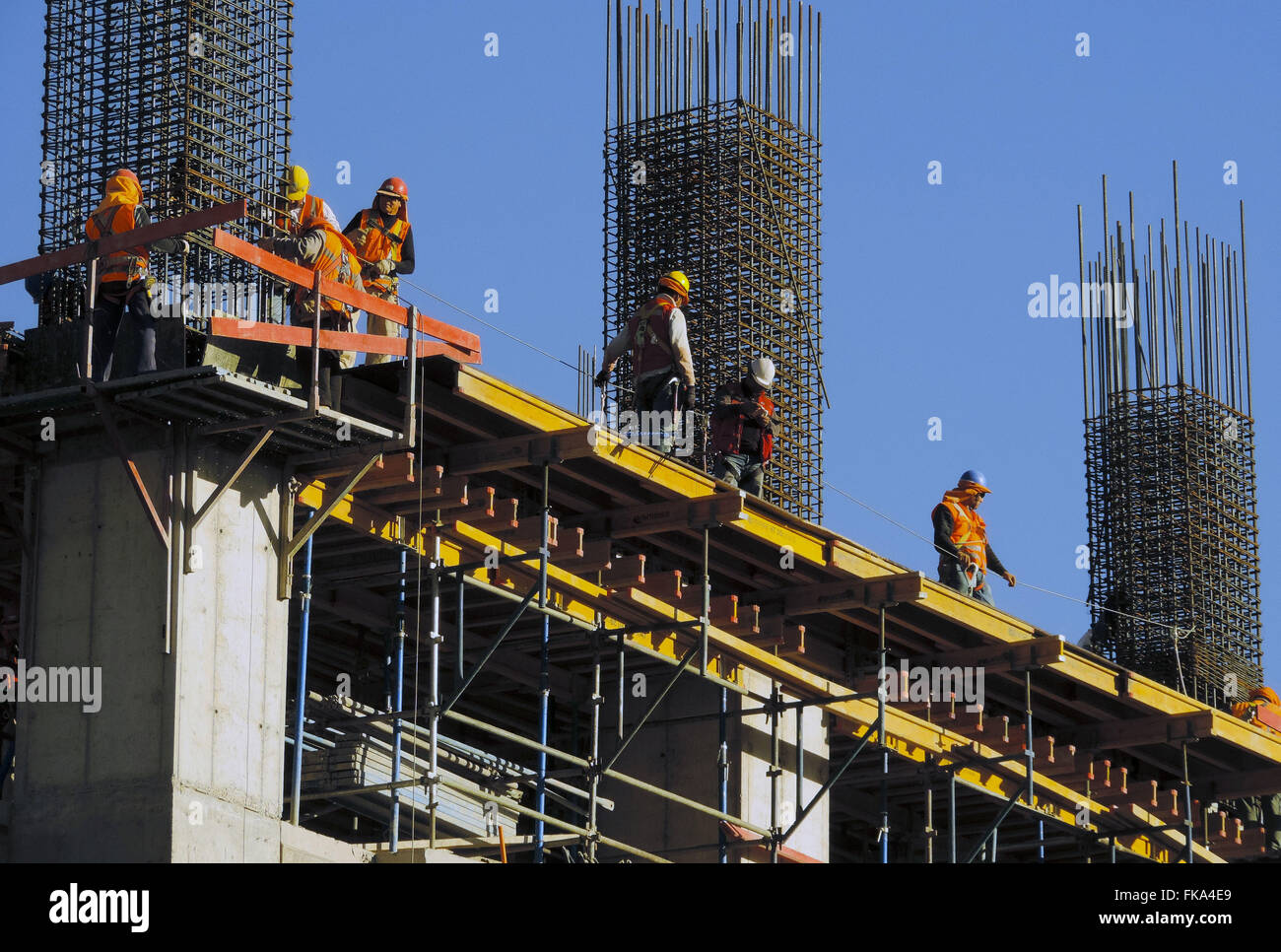 Civil construction in Santiago Stock Photo - Alamy