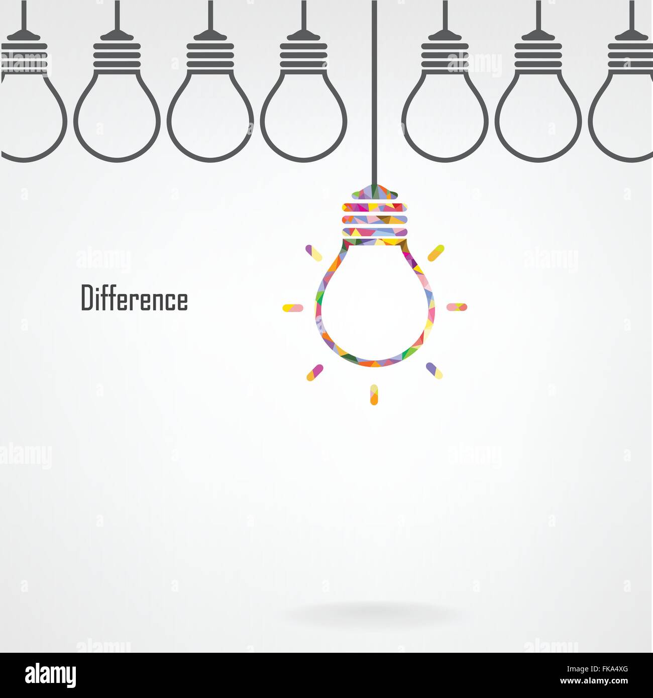 Creative light bulb Idea concept background design for poster flyer ...