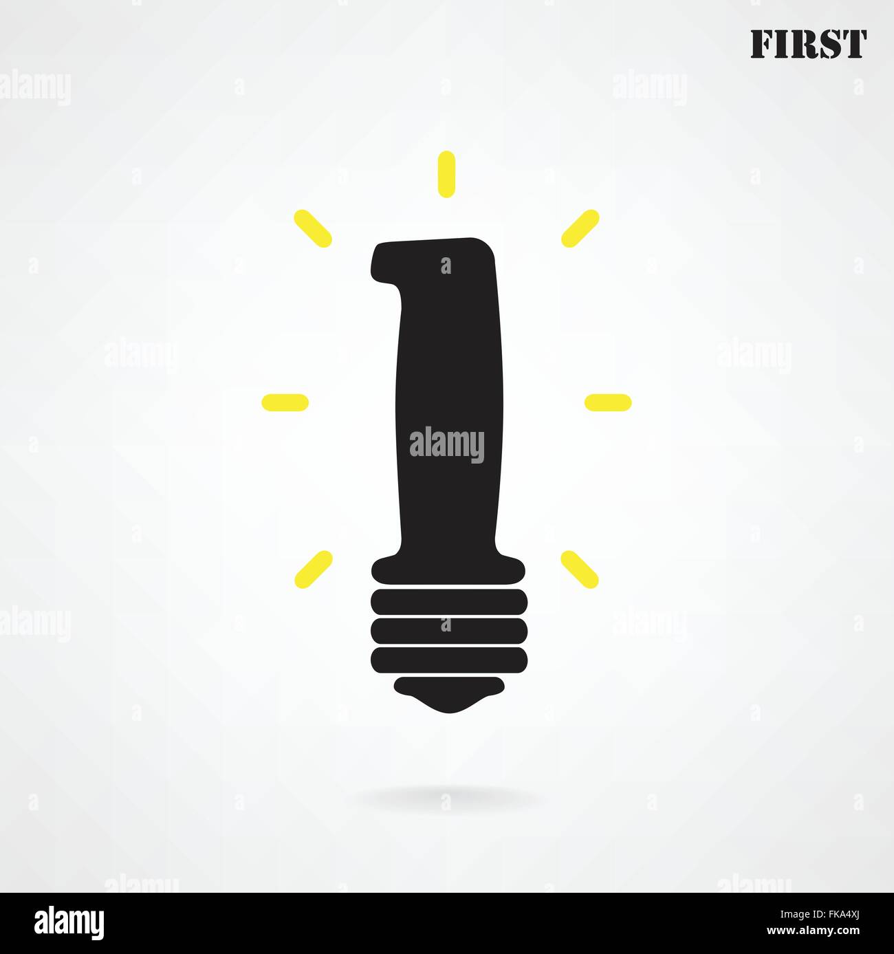 Light bulb 1 vector vectors hi-res stock photography and images - Alamy