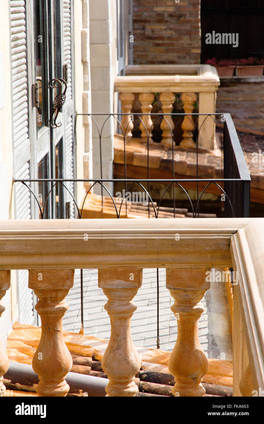 Window and small balcony Stock Photo - Alamy