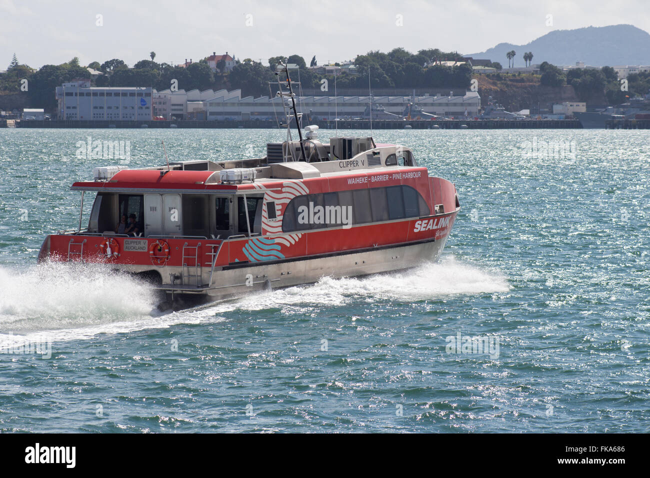 Sealink Pine Harbour Ferry Clipper 5 Stock Photo - Alamy