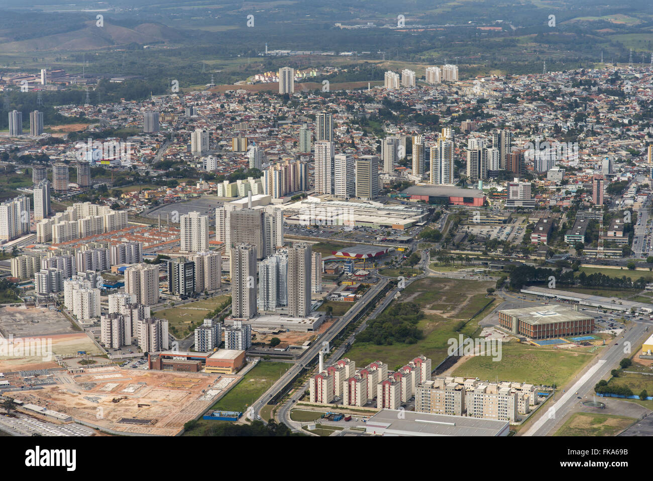 Aerial and panoramic view of the city Stock Photo - Alamy