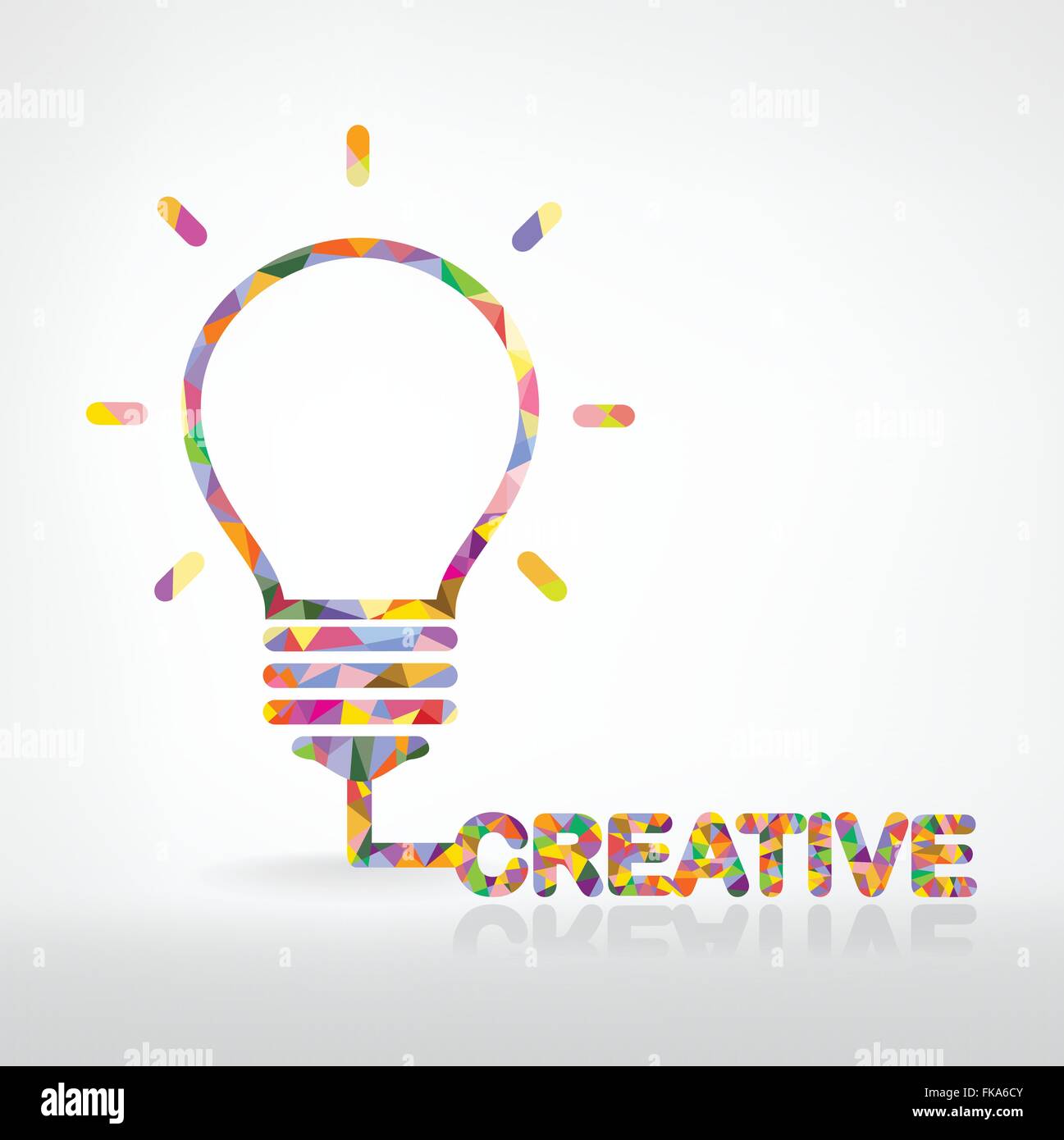 Creative light bulb Idea concept background design for poster flyer ...