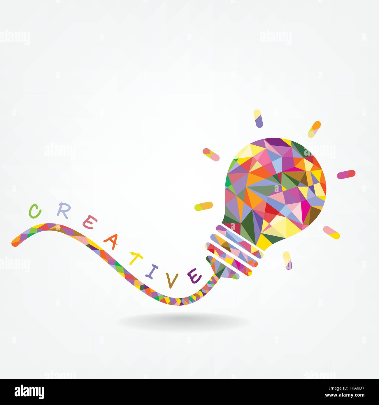 Creative light bulb Idea concept background design for poster flyer ...