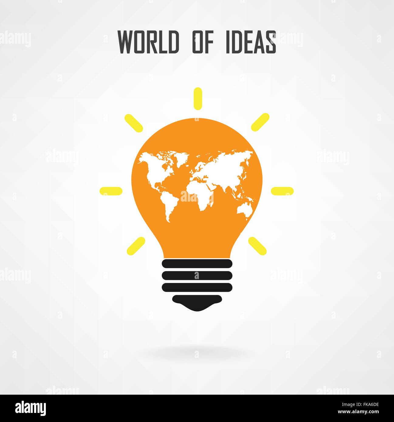 Creative light bulb Idea concept background design for poster flyer ...