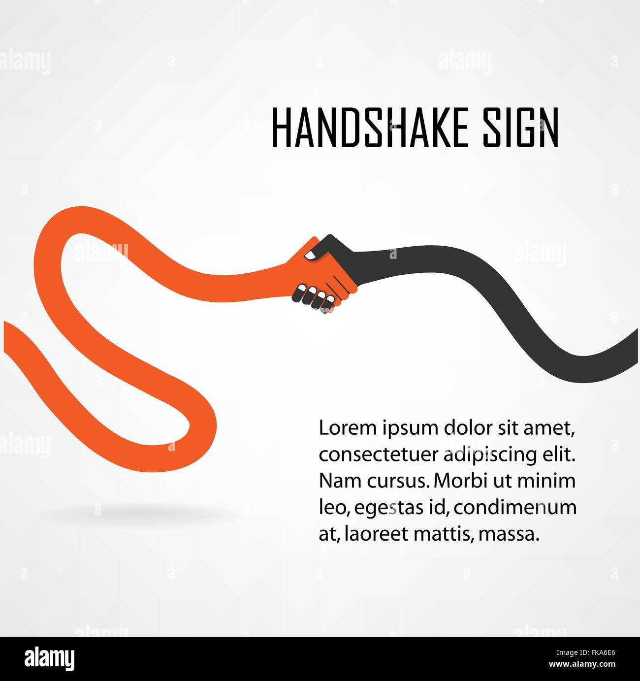 Business agreement handshake icon cartoon hi-res stock photography and ...