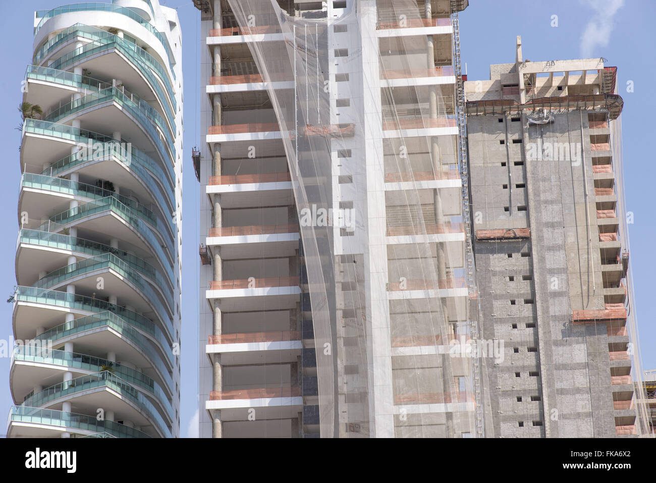 Detail of construction of residential buildings of high standard in ...