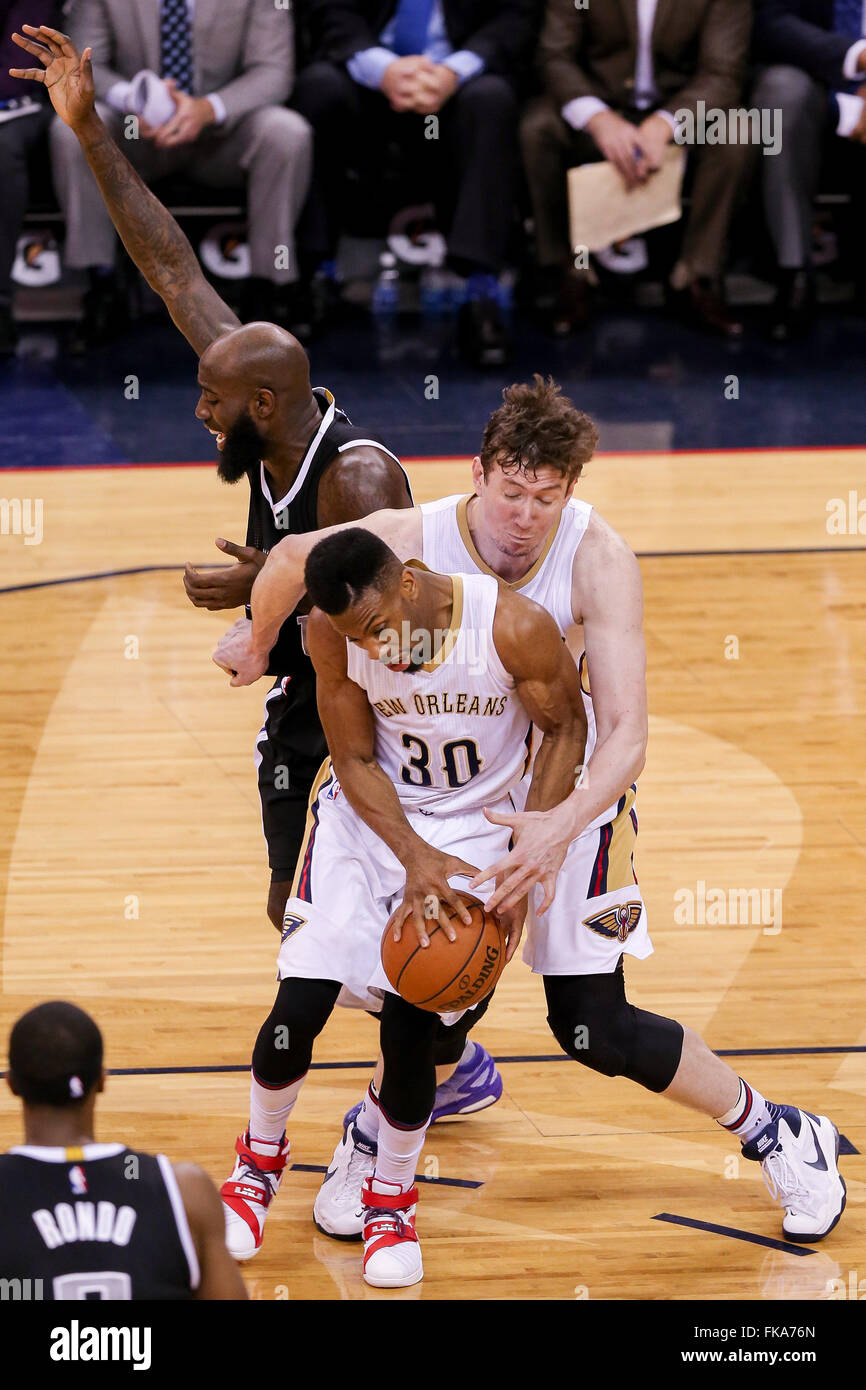 New Orleans, LA, USA. 07th Mar, 2016. New Orleans Pelicans guard Norris ...