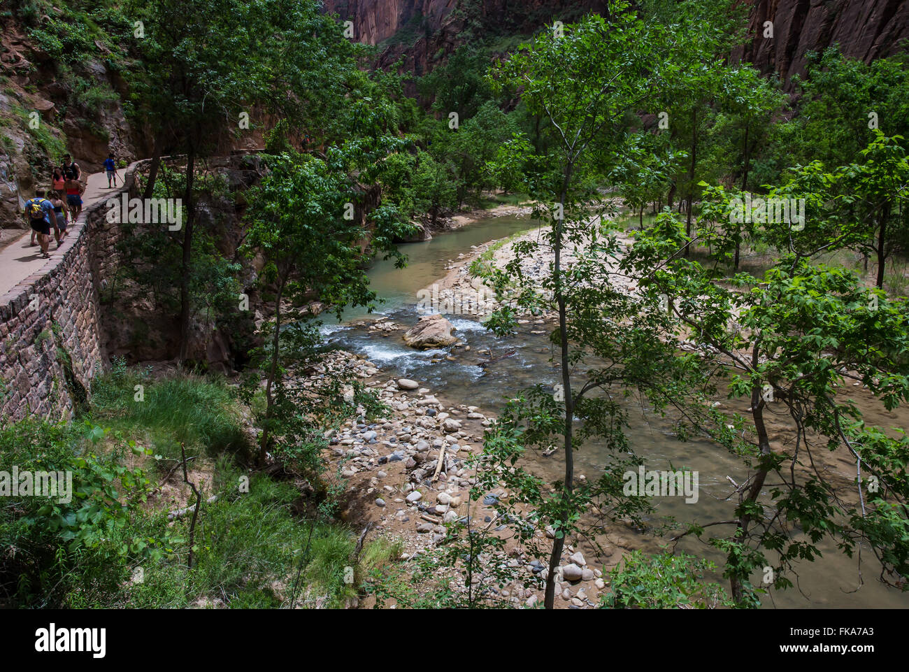 The Narrows Trail Stock Photo - Alamy