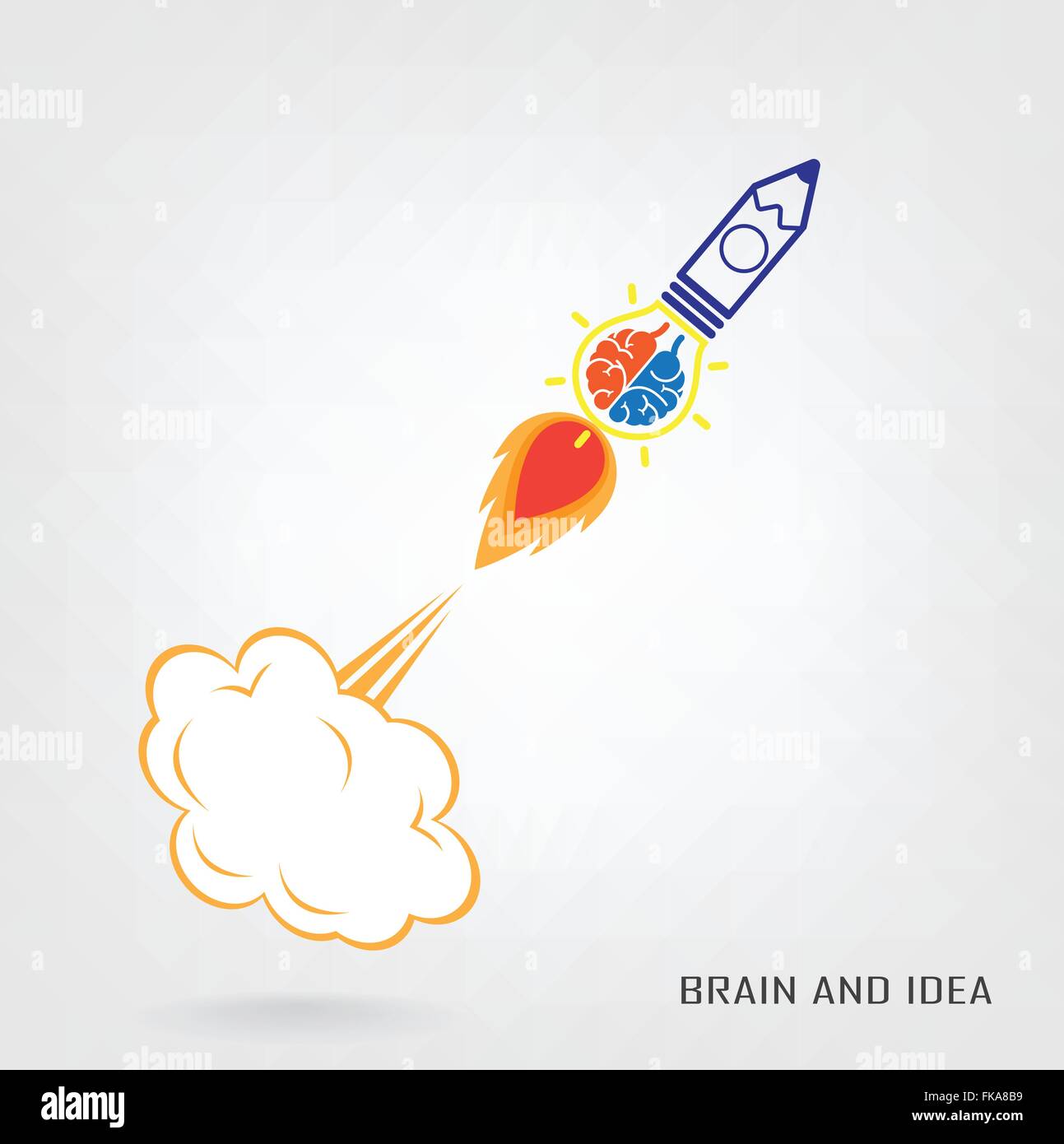 Creative brain Idea concept background design for poster flyer cover ...