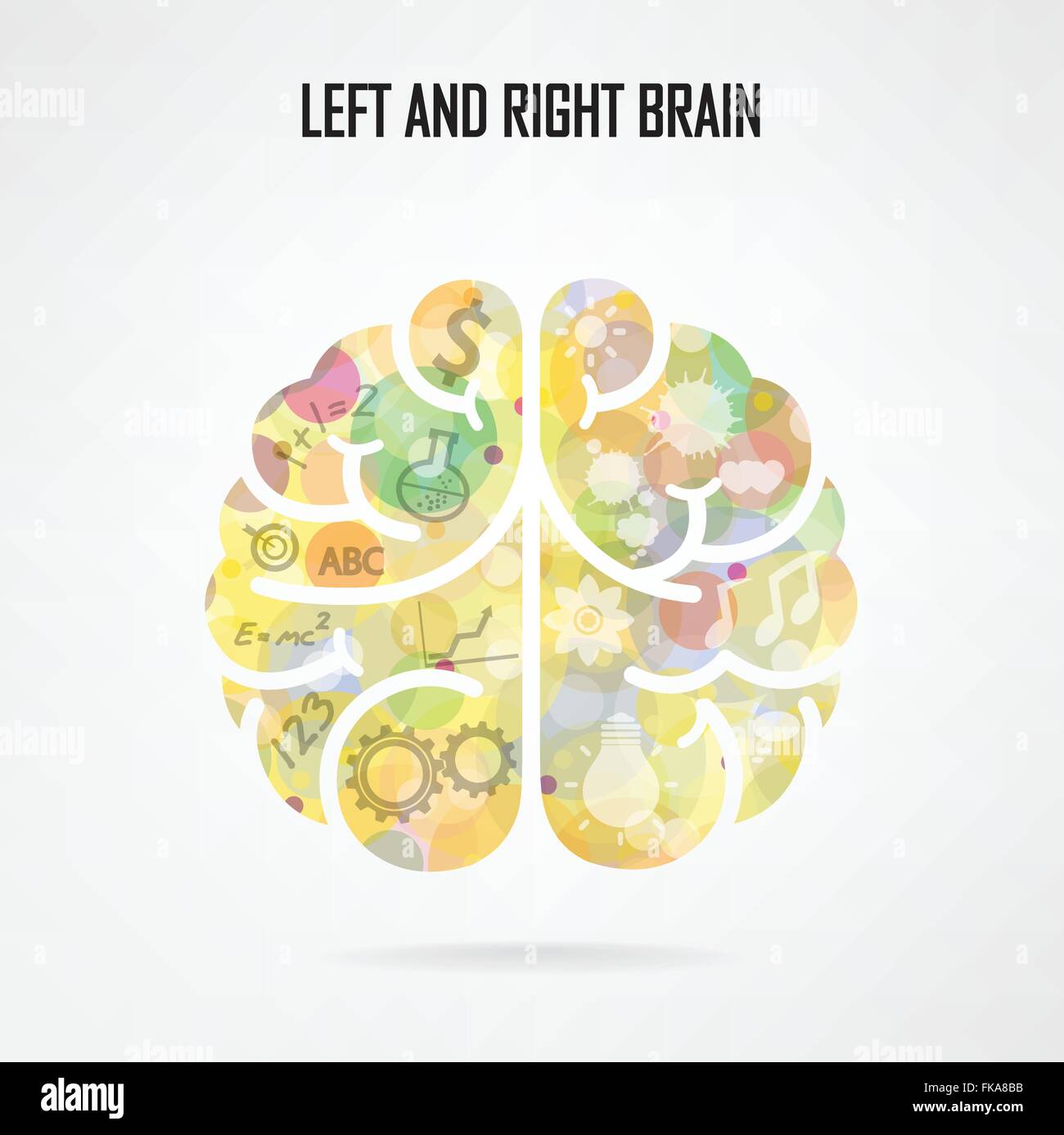 Creative brain Idea concept background design for poster flyer cover ...