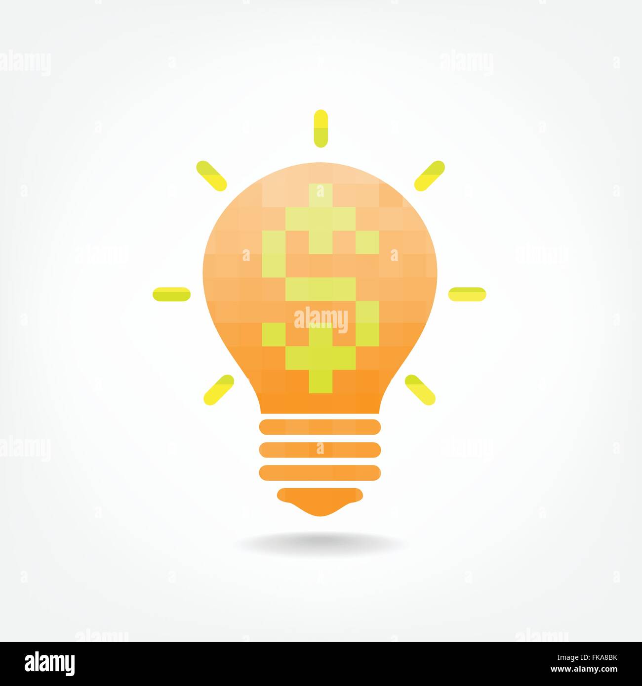 Idea light bulb symbol Stock Vector Images - Alamy