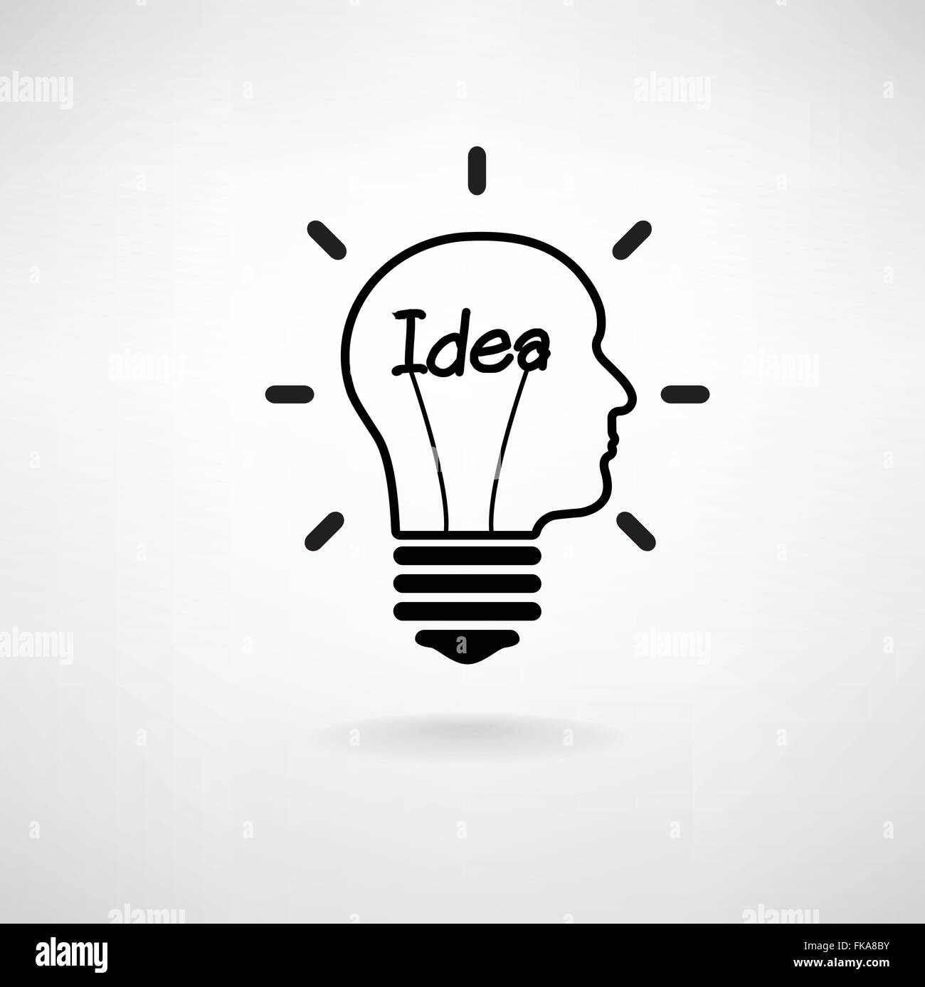 Creative light bulb Idea concept background design for poster flyer ...