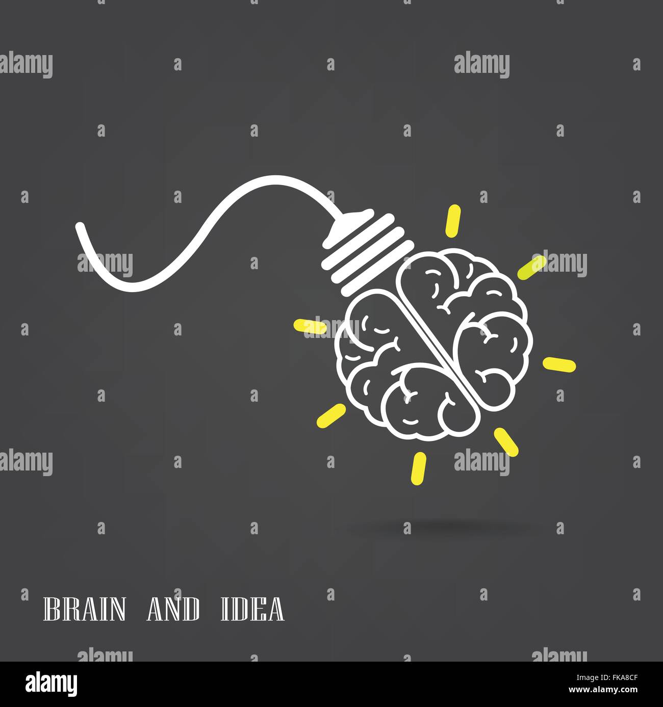 Creative brain Idea concept background design for poster flyer cover ...