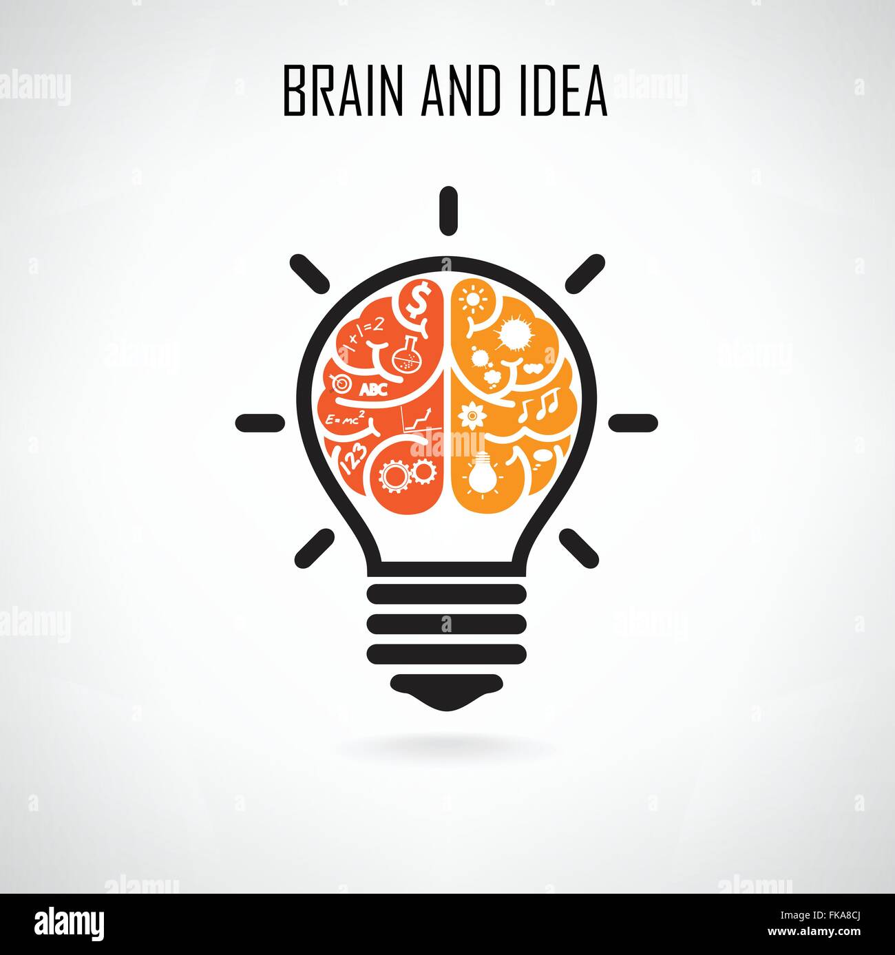 Creative brain Idea concept background design for poster flyer cover ...