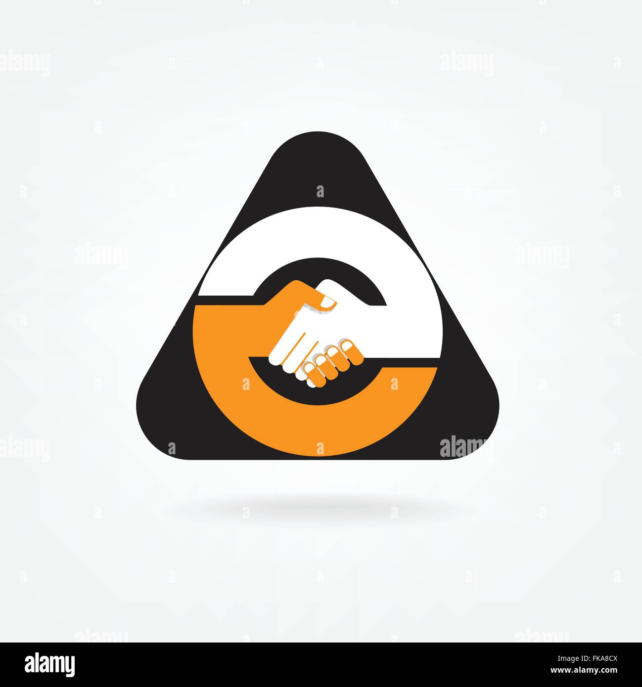 Handshake men contract agreement Stock Vector Images - Alamy