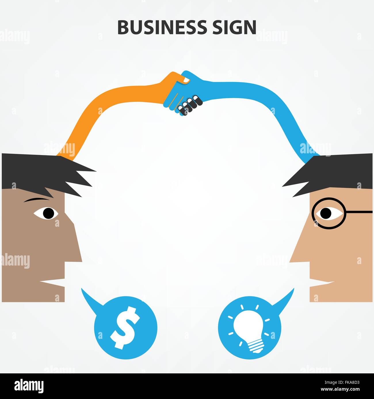 The chain of friendship cartoon hi-res stock photography and images - Alamy