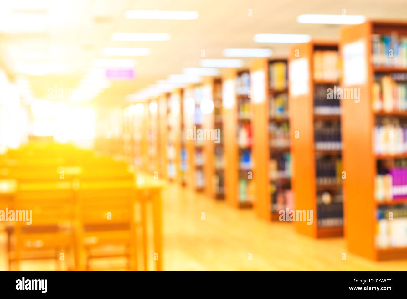 blur image of the library Stock Photo - Alamy