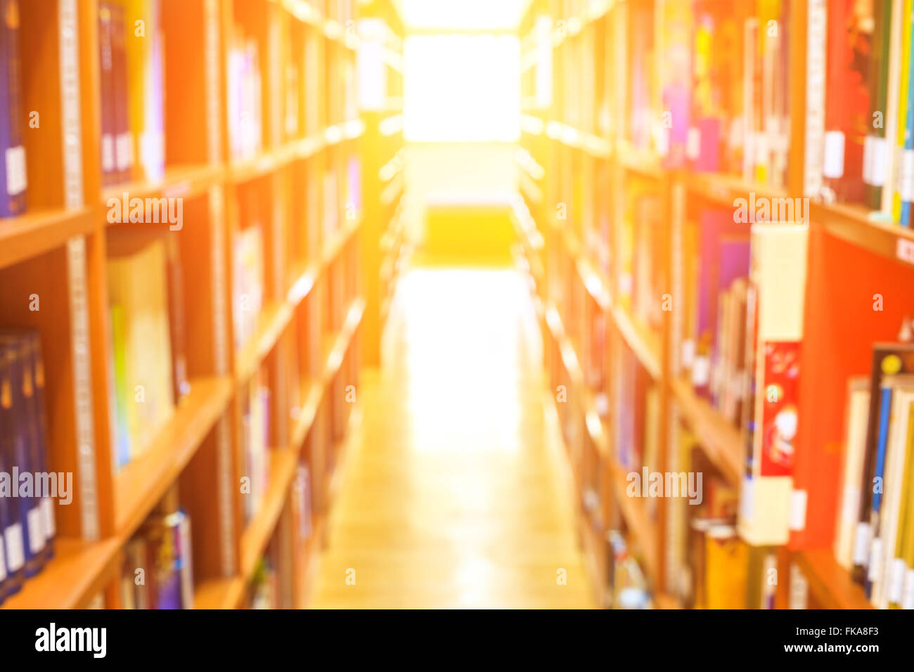 blur image of the library Stock Photo - Alamy