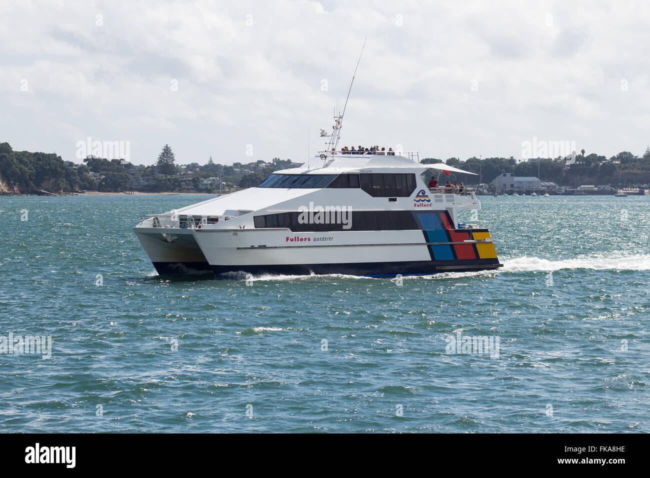 Fullers Auckland ferry Wanderer Stock Photo - Alamy