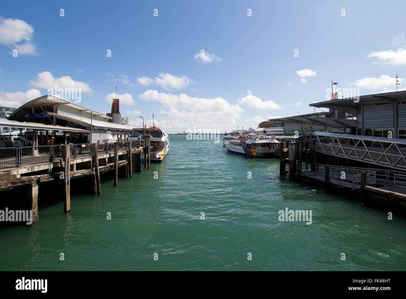 Auckland ferry terminal pier hi-res stock photography and images - Alamy