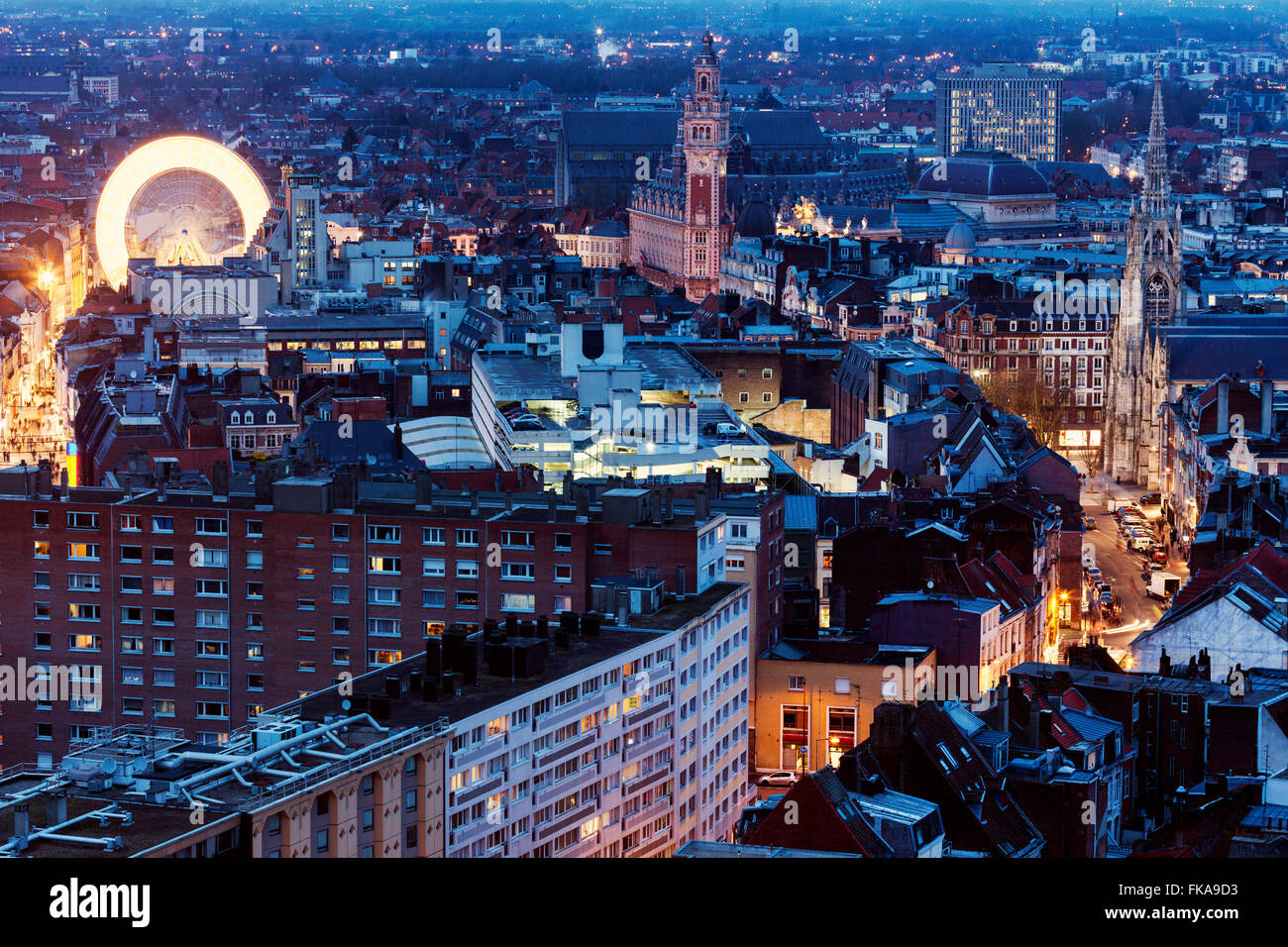 Aerial view of Lille Stock Photo - Alamy