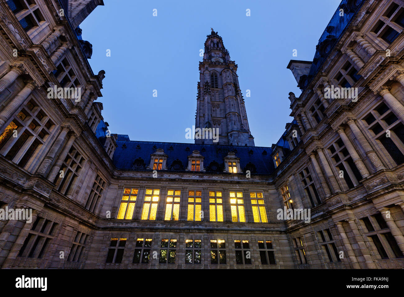 Arras Town Hall on Place des Heros Stock Photo - Alamy