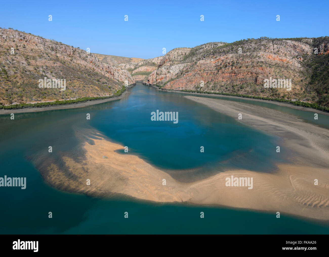 Aerial View of Buccaneer Archipelago, Horizontal Falls, Kimberley ...
