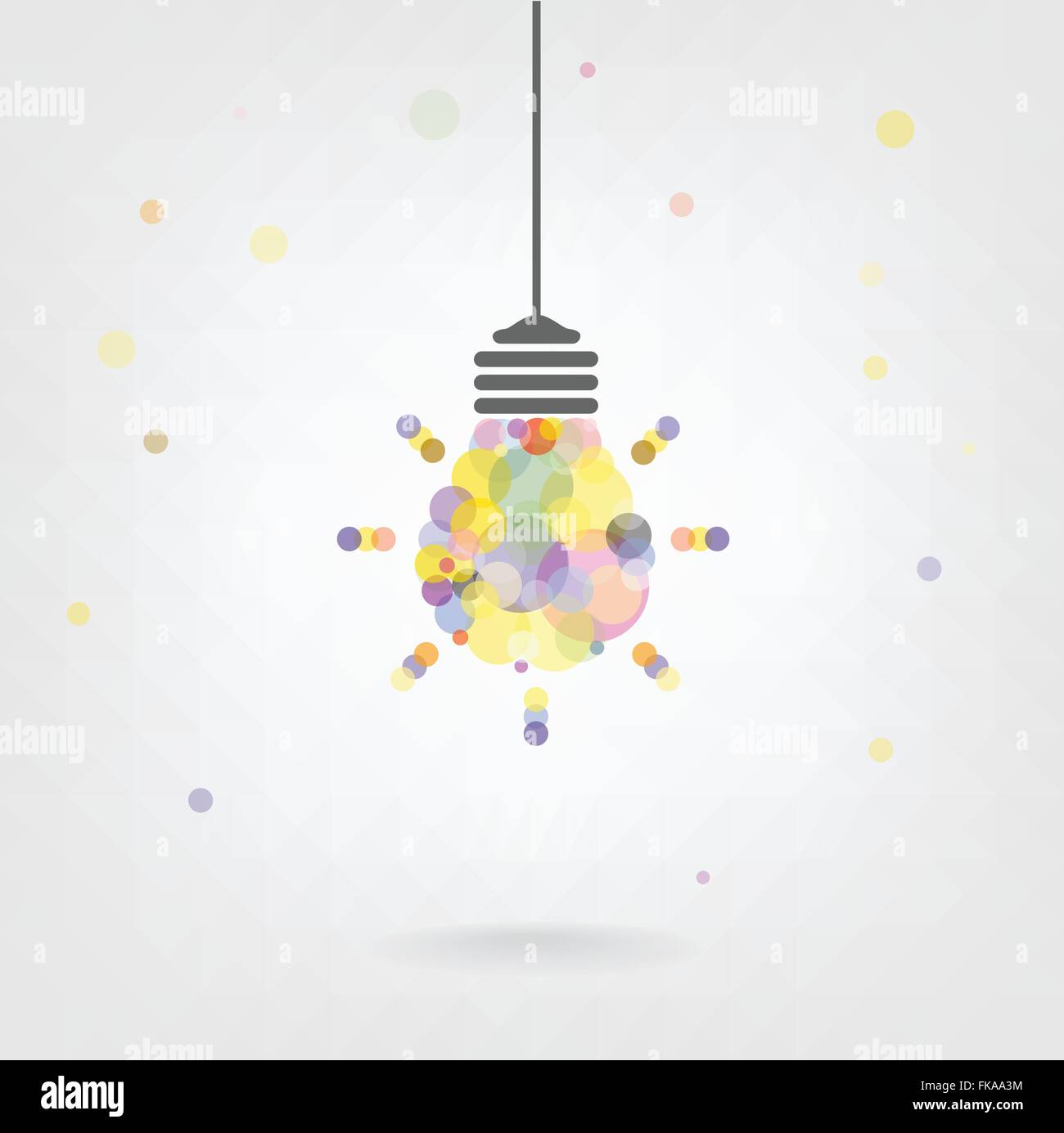 Creative light bulb Idea concept background design for poster flyer ...