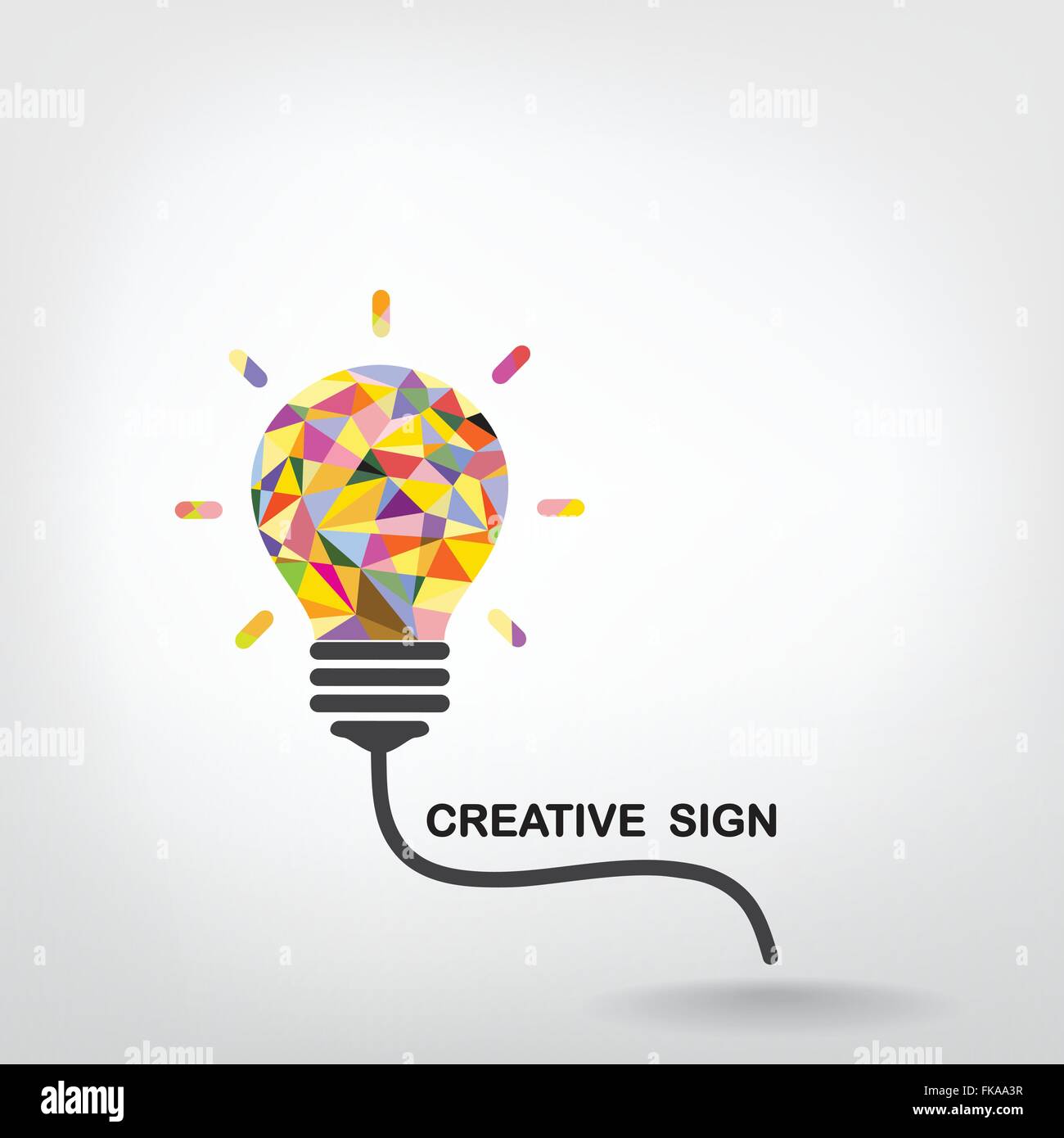 Creative light bulb Idea concept background design for poster flyer ...