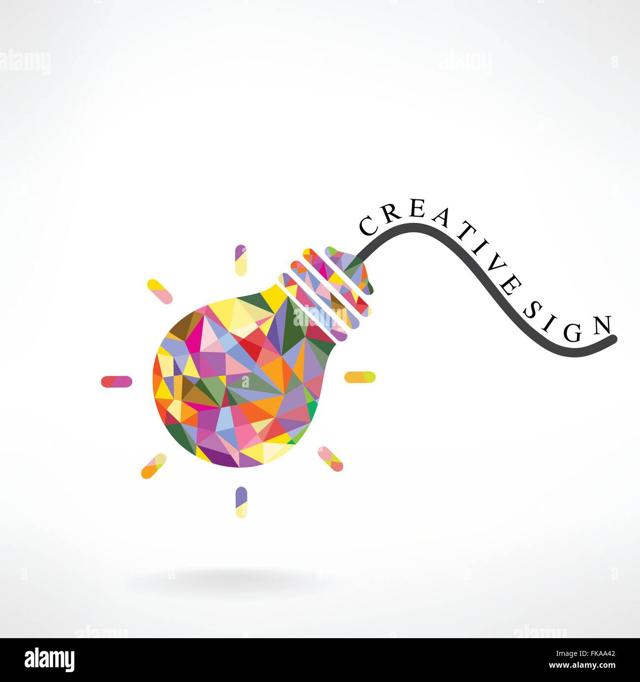 Creative light bulb Idea concept background design for poster flyer ...