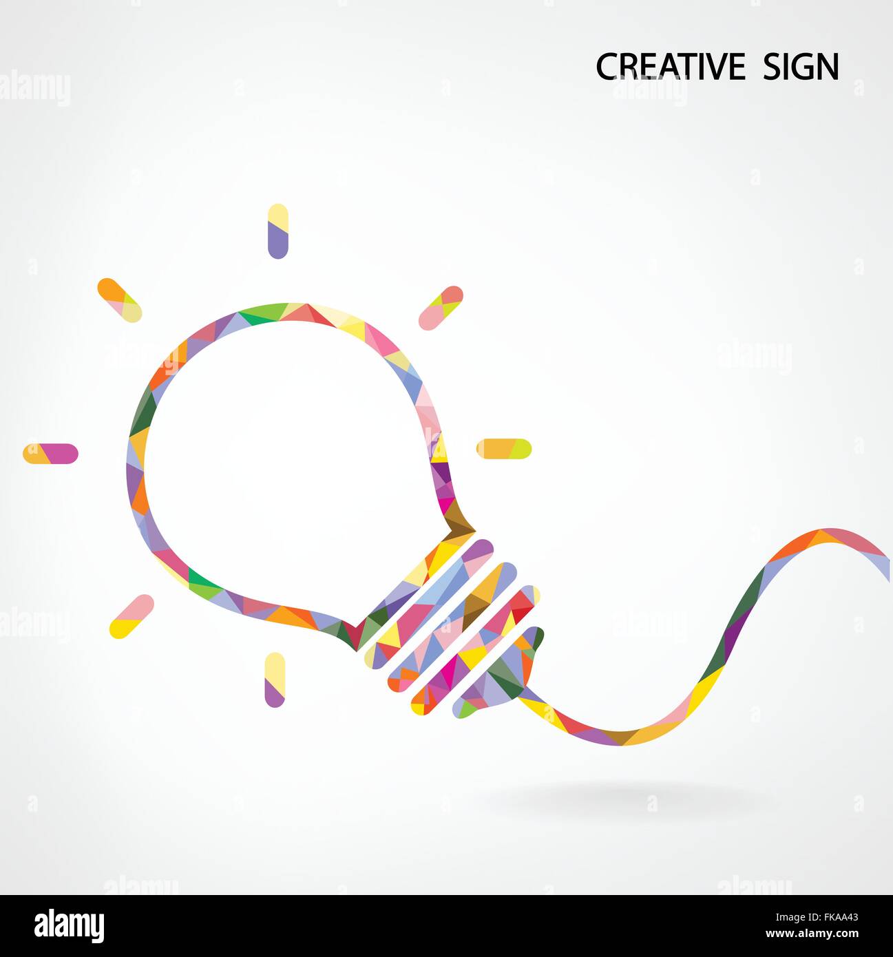 Creative light bulb Idea concept background design for poster flyer ...