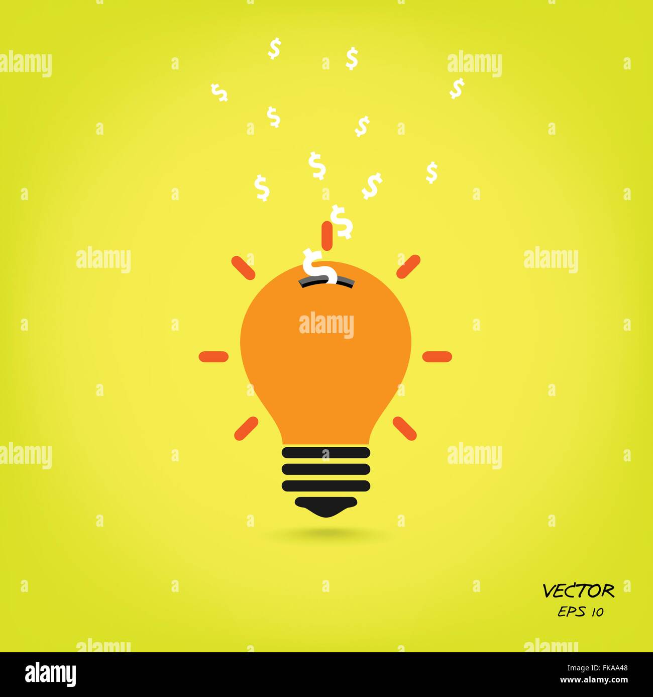 creative light bulb,saving sign,ideas concepts,business background ...