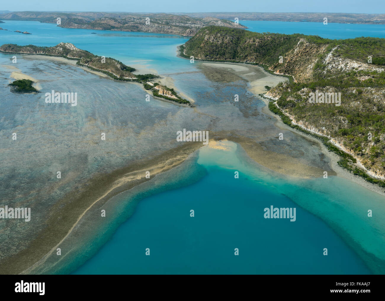 Aerial View of Buccaneer Archipelago, Horizontal Falls, Kimberley ...