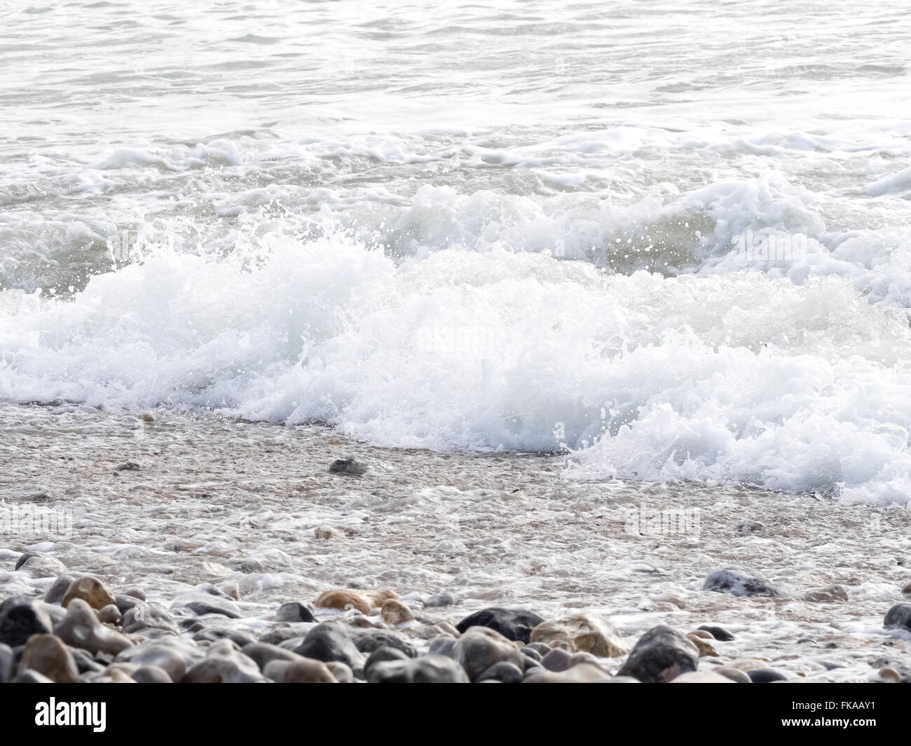 Sea ocean wave France Mancher Stock Photo - Alamy