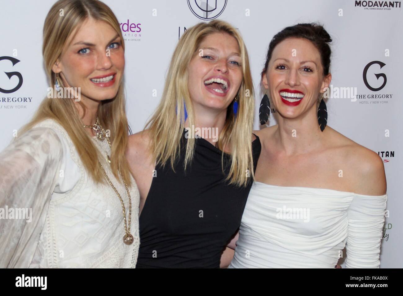 New York, NY, USA. 7th Mar, 2016. Jordan Murray, Heide Lindgren, Julie ...