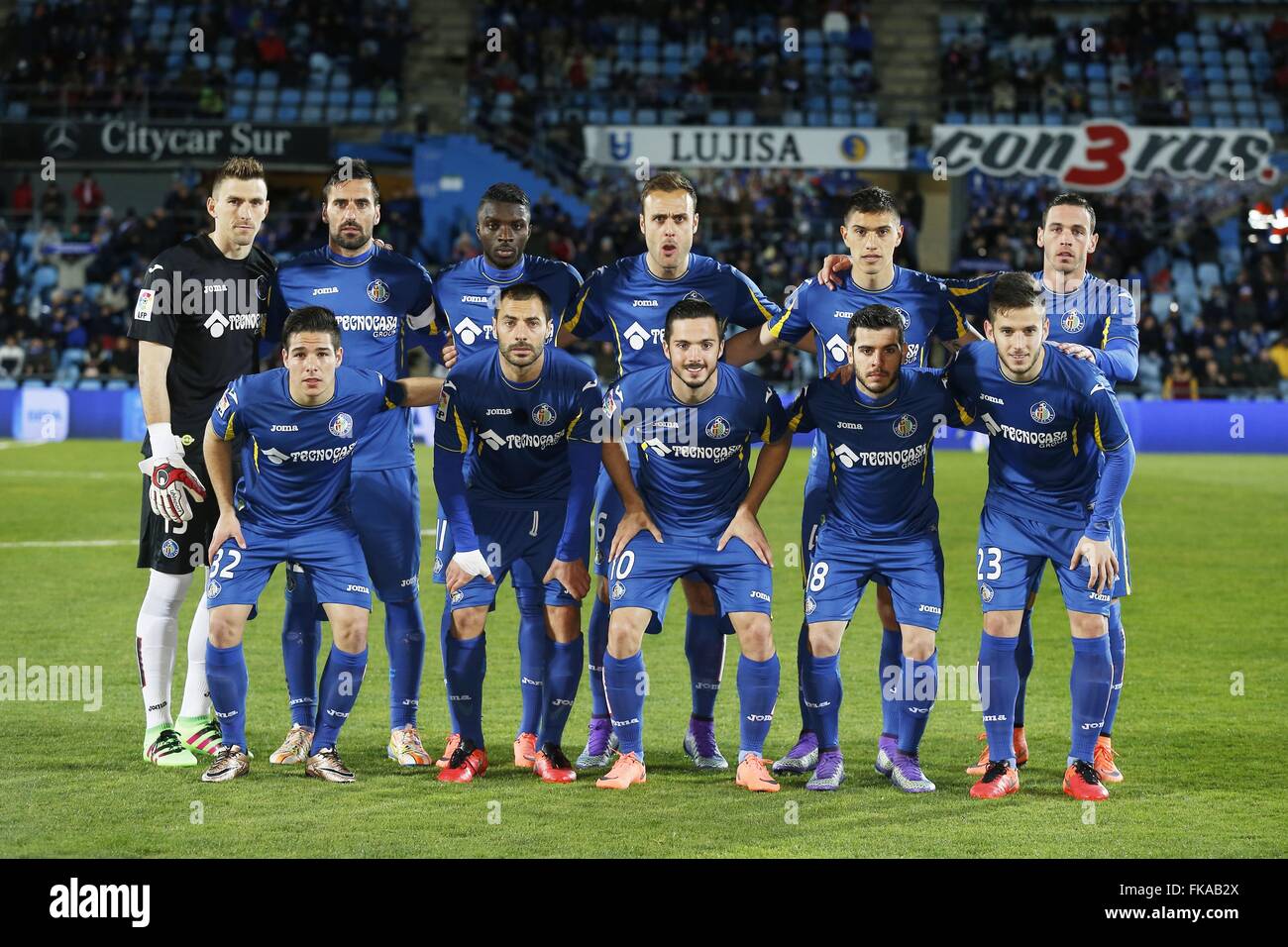 Getafe, Spain. 5th Mar, 2016. Getafe team group line-up (Getafe ...