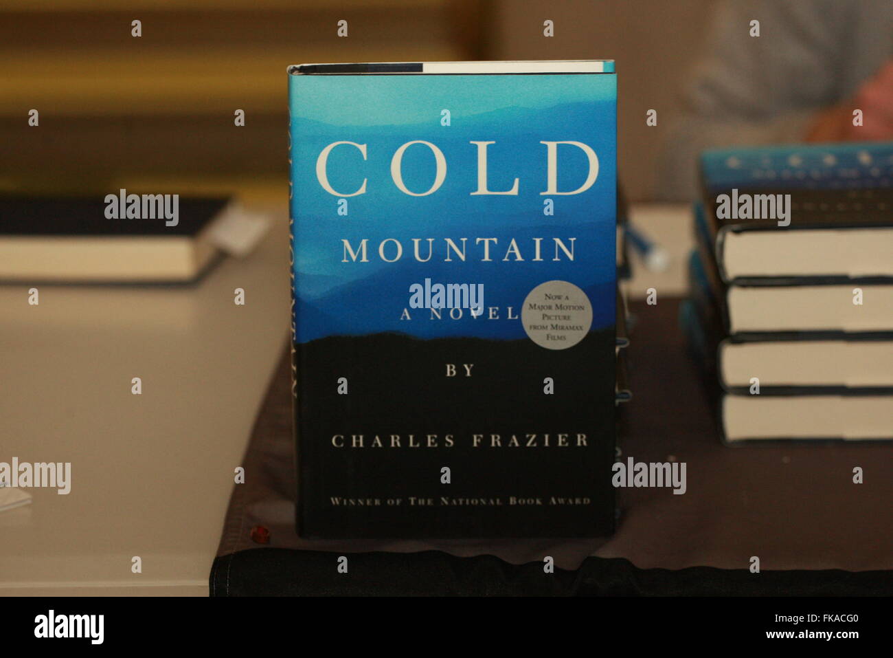 Author charles frazier discusses signs hi-res stock photography and ...