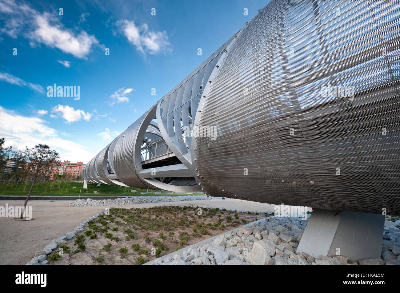 Arganzuela Bridge in Madrid Rio Park, Madrid, Spain Stock Photo - Alamy
