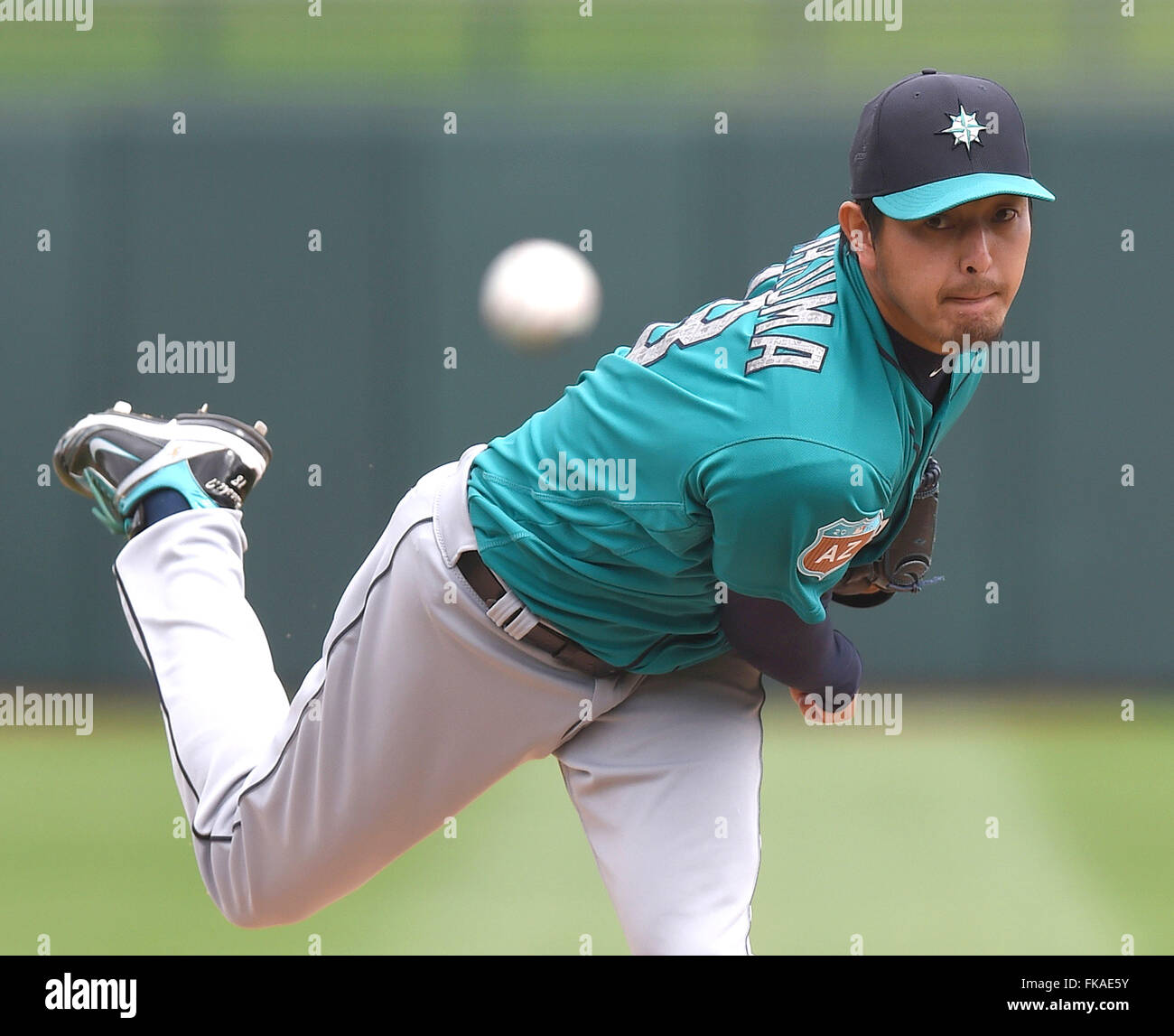 Surprise, Arizona, USA. 6th Mar, 2016. Hisashi Iwakuma (Mariners) MLB ...