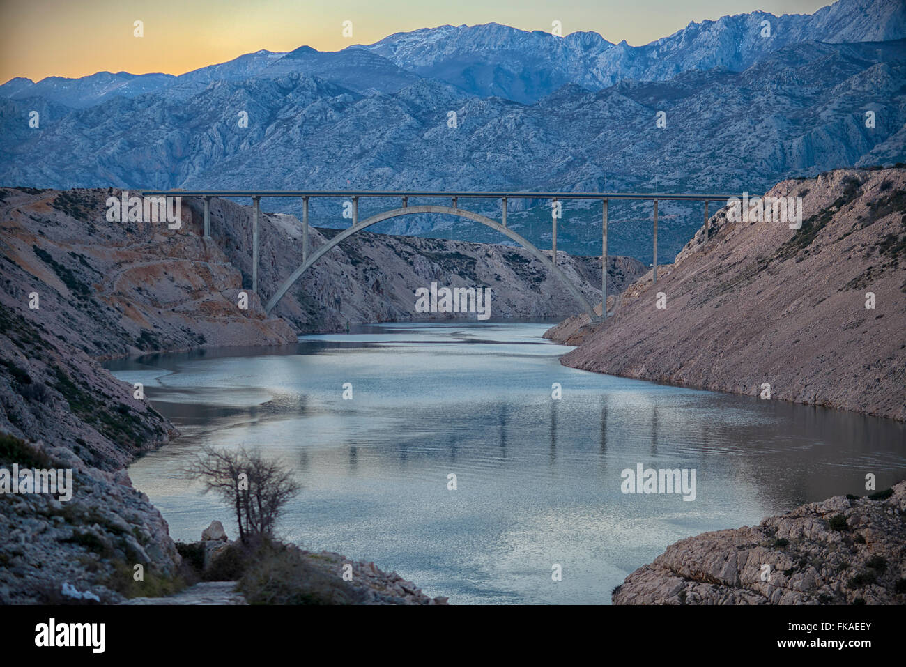 Maslenica Bridge (New), Croatia Stock Photo - Alamy