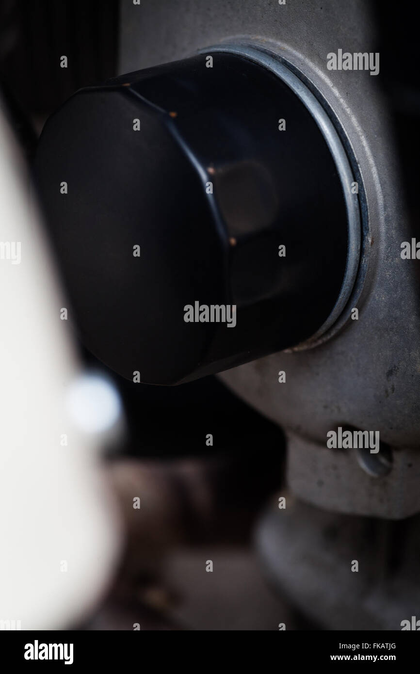 Color image of a used oil filter Stock Photo - Alamy