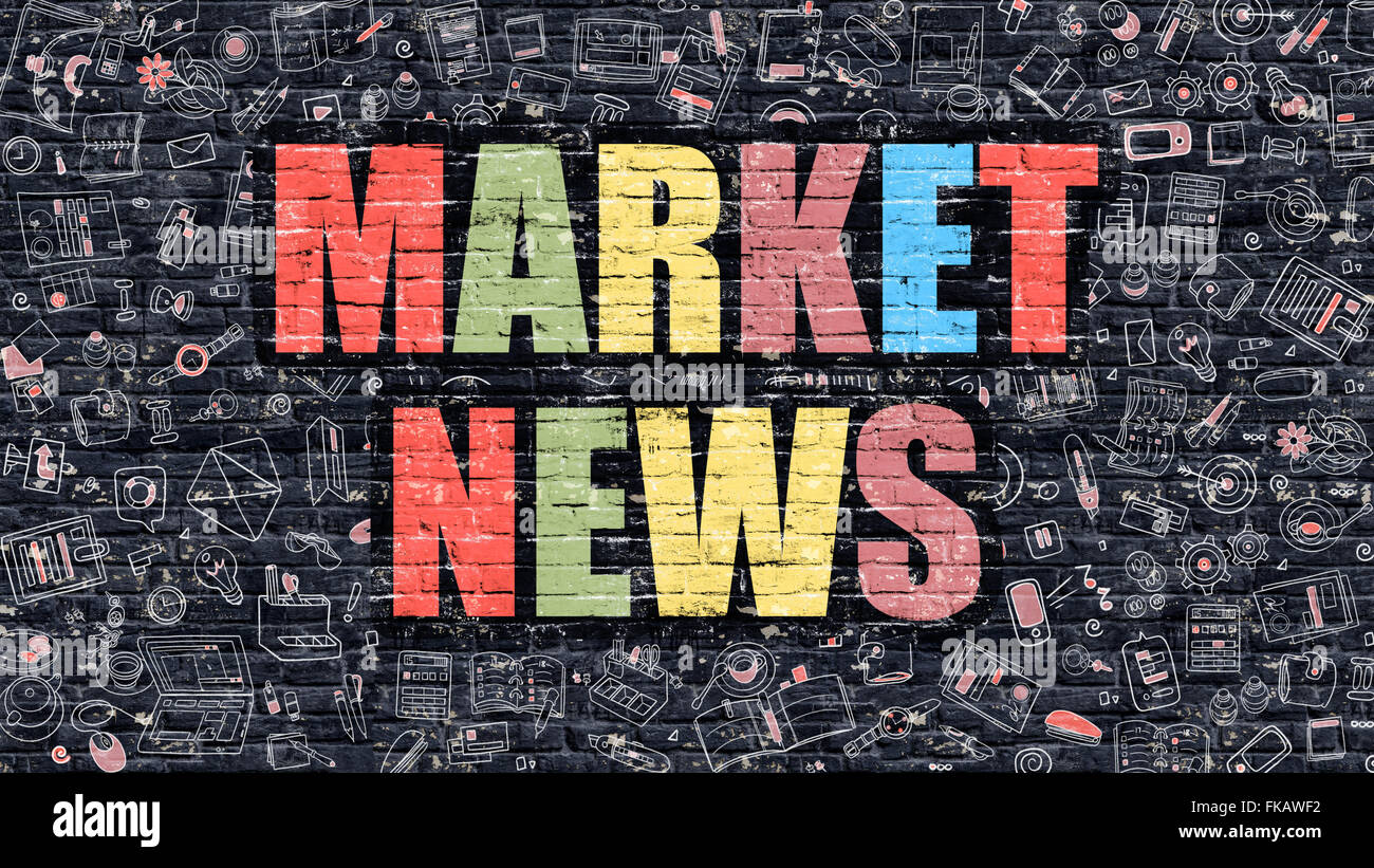 Stock market icon doodle hi-res stock photography and images - Alamy