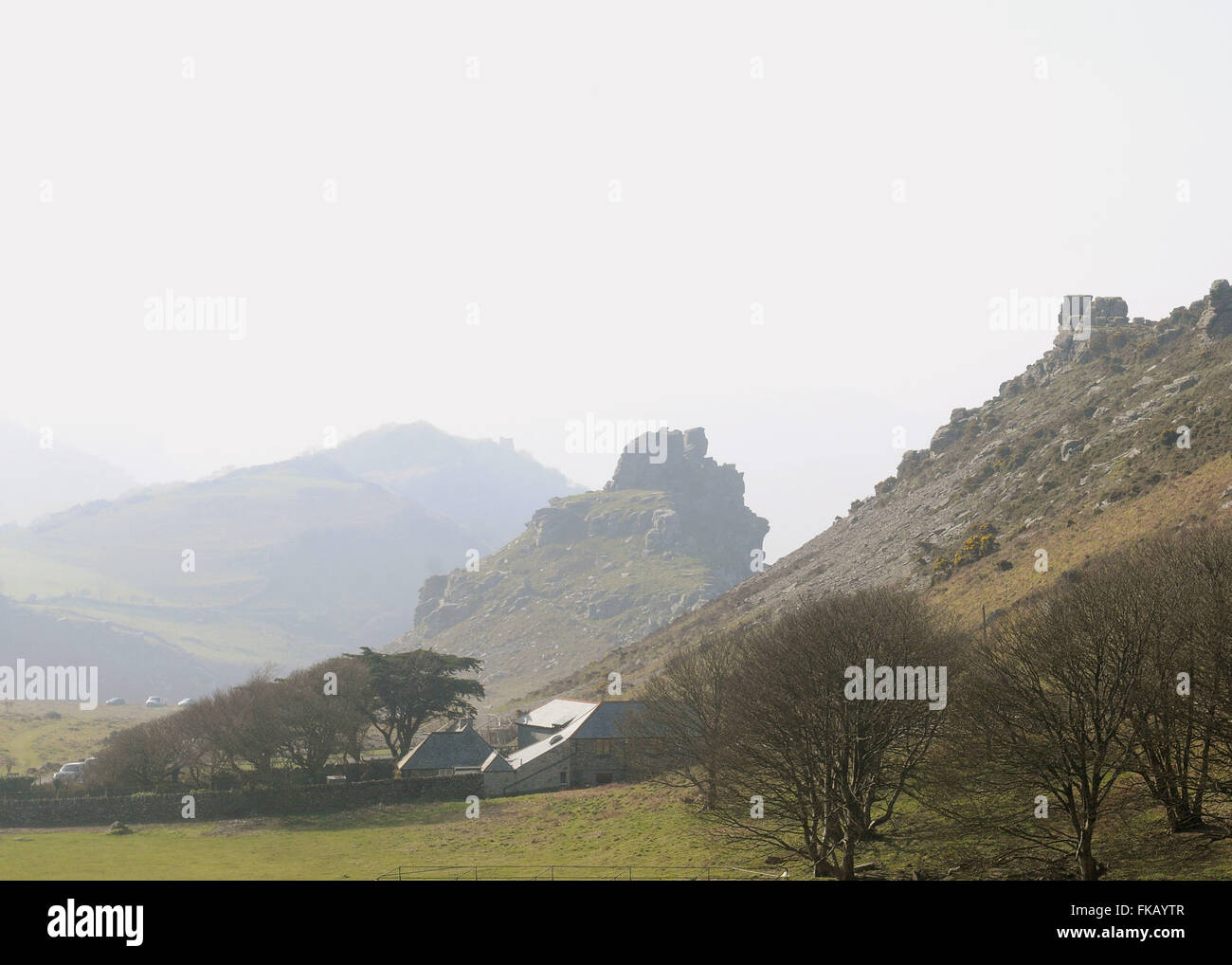 Lynton Lynmouth Valley of Rocks North Devon Little Switzerland Stock ...