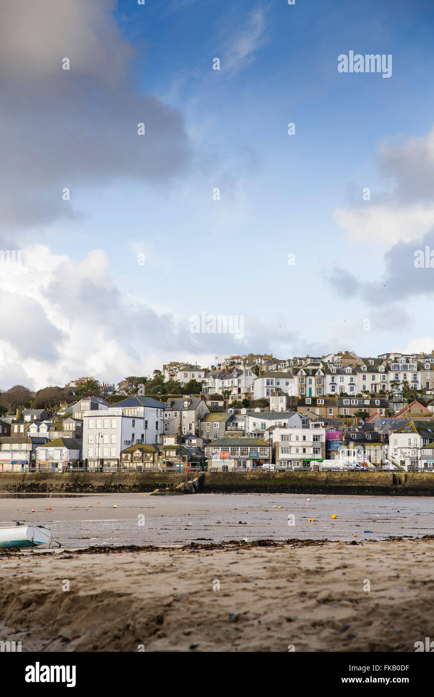 General view of St Ives in Cornwall on a spring morning Stock Photo - Alamy