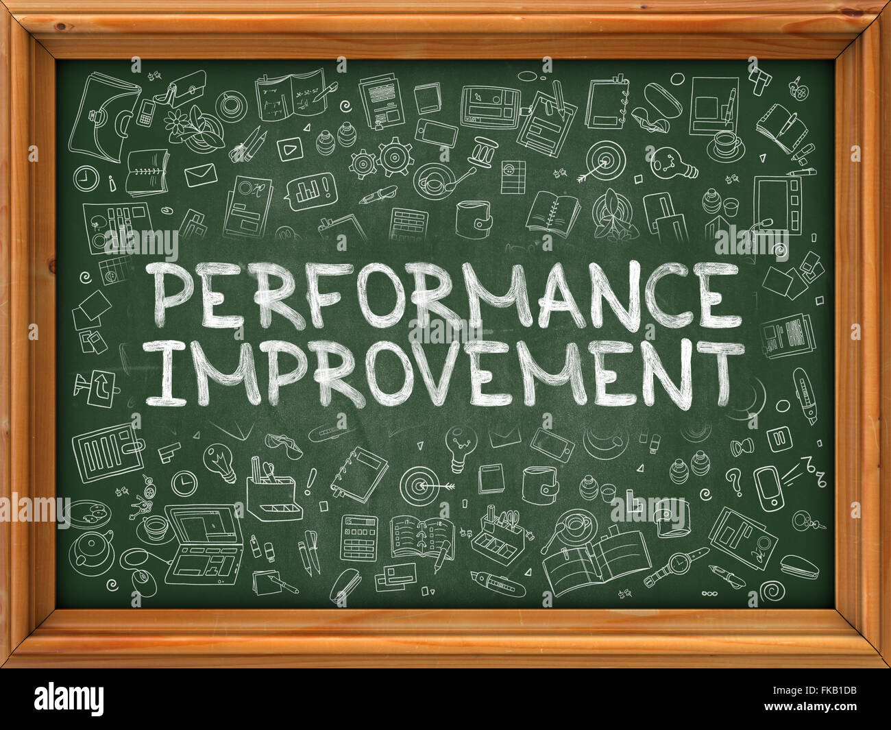 Performance Improvement - Hand Drawn on Green Chalkboard Stock Photo ...