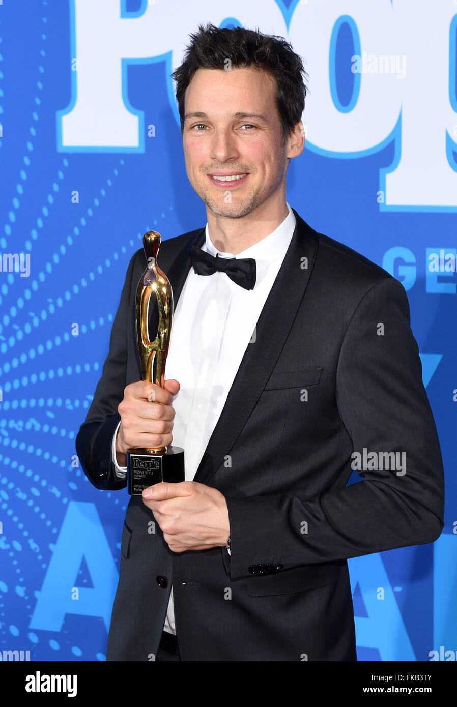 Munich, Germany. 07th Feb, 2016. German actor Florian David Fitz holds ...