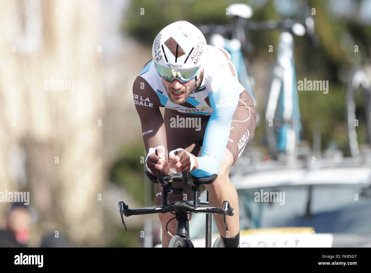 Ben Gastauer lors du prologue de Paris Nice le 06 mars 2016,à Conflans ...