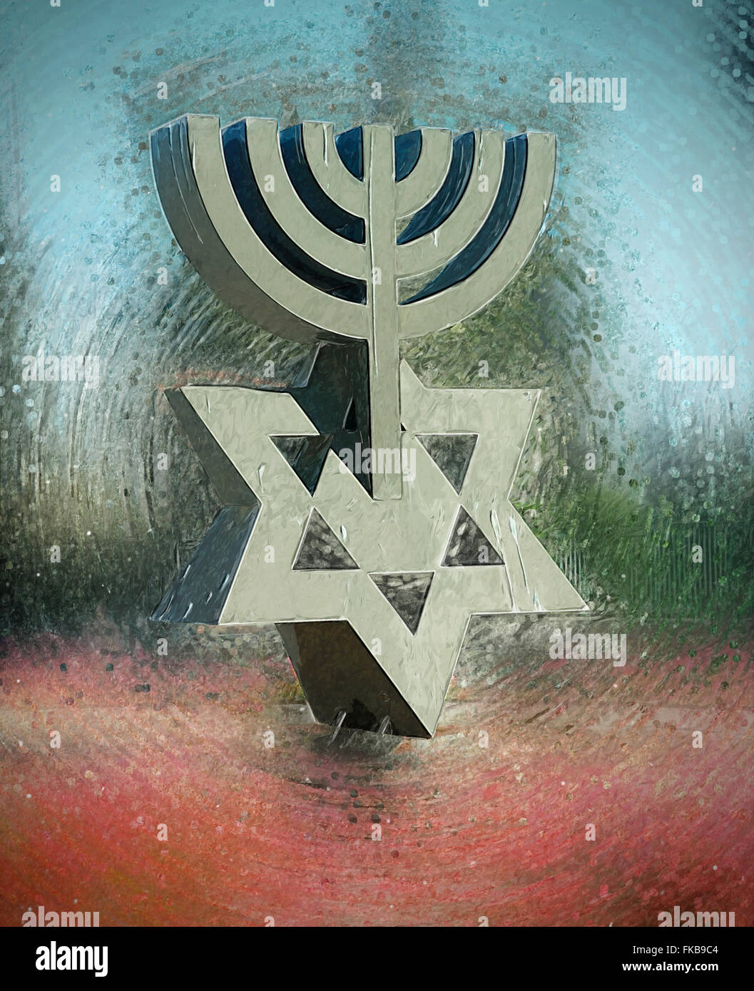 Menorah sculpture hi-res stock photography and images - Alamy